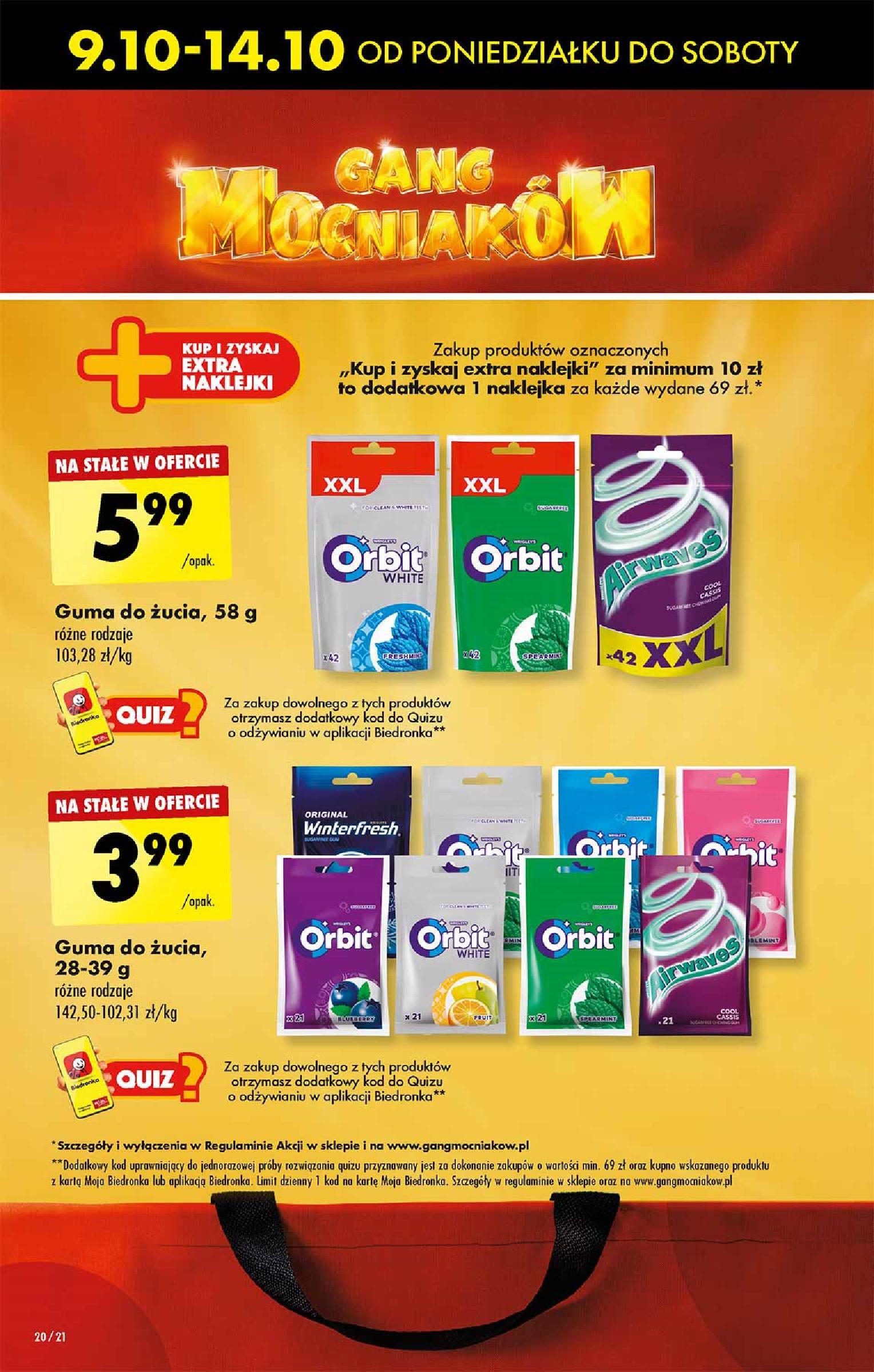 Gazetka promocyjna i reklamowa Biedronka, "W tym tygodniu", od 09/10 ...