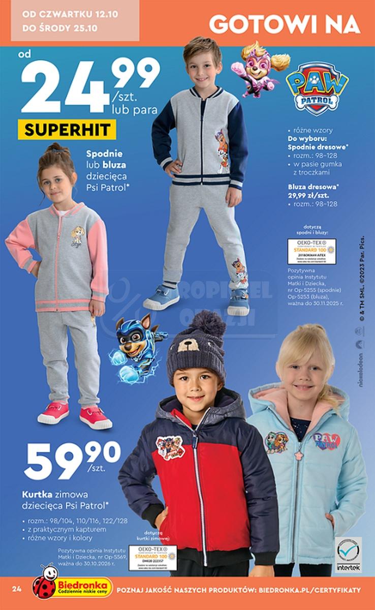Gazetka promocyjna i reklamowa Biedronka, "Okazje tygodnia", od 09/10/2023 do 28/10/2023, s.24